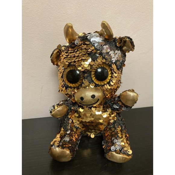 Bling! | Toys | Bling 6 Plush Goldsilver Sequin Cow Stuffed Animal Toy ...